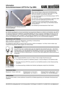 LEPTO-Pen - KARL DEUTSCH Zerstörungsfreie Werkstoffprüfung