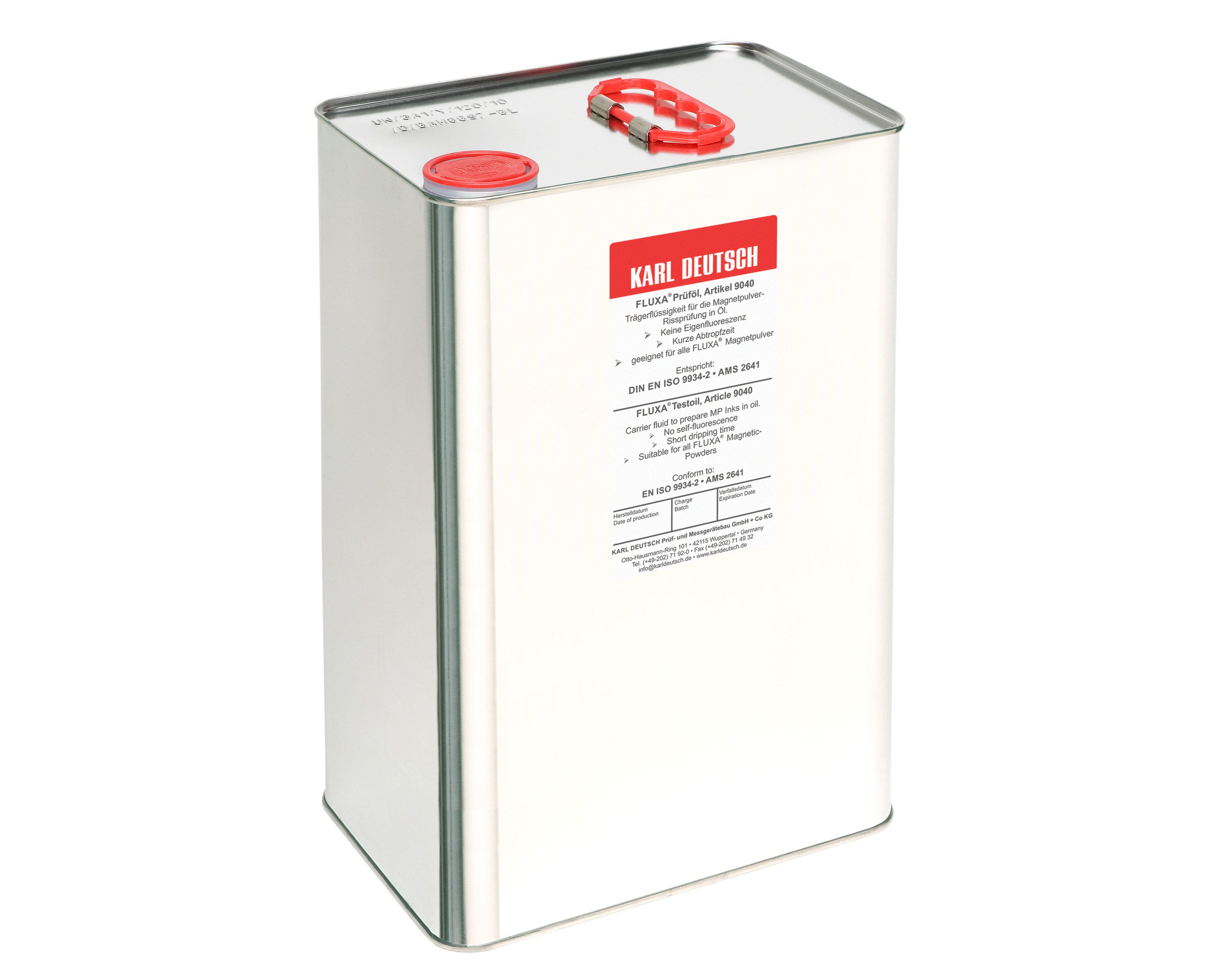 FLUXA Test Oils - KARL DEUTSCH Zerstörungsfreie Werkstoffprüfung